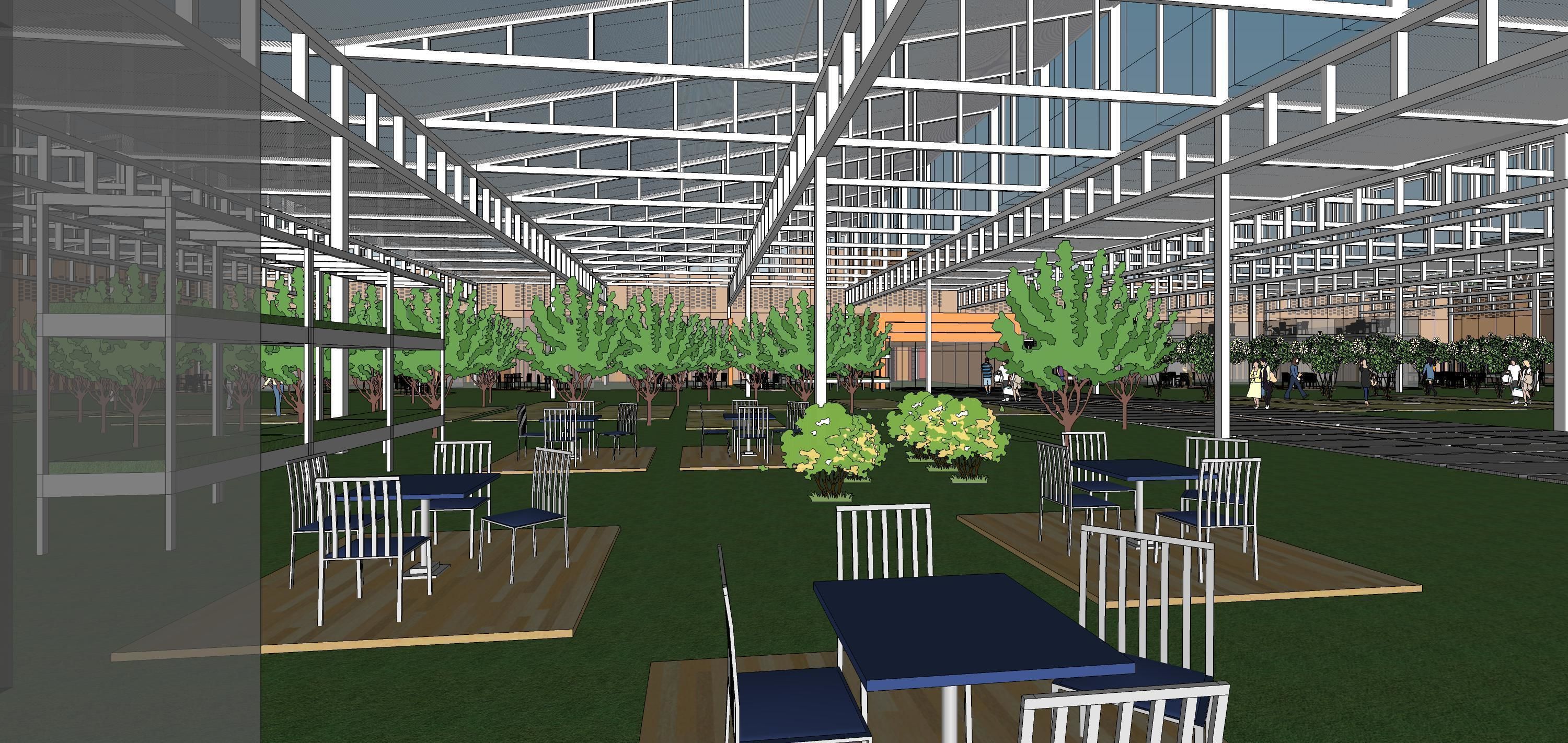 Sketchup Traditional complex and greenhouse K5 3D model | CGTrader