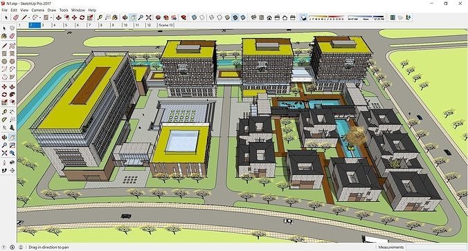 Sketchup Complex N1 3D model | CGTrader