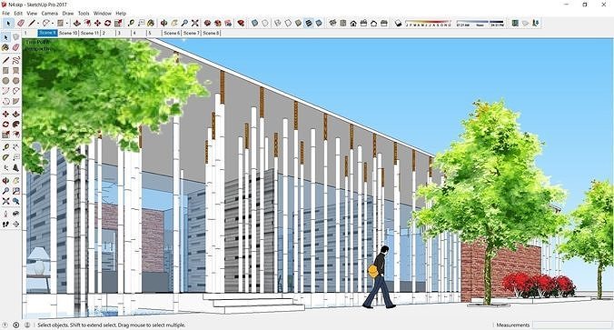Sketchup Building N4 3D model | CGTrader