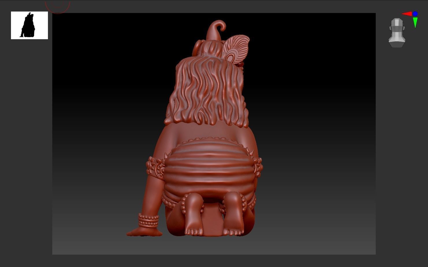 Bal Krishna 3D print model 3D model 3D printable | CGTrader