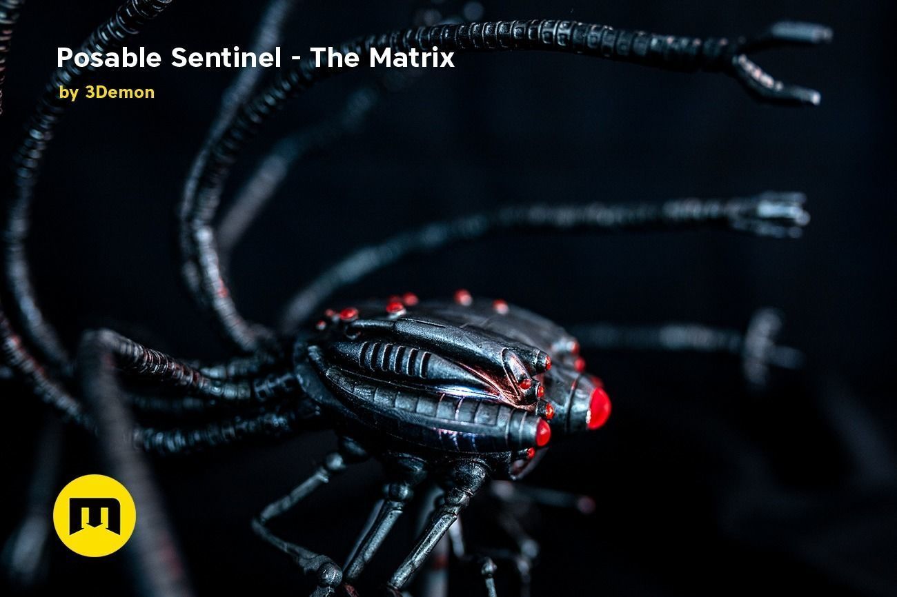 Posable Sentinel - The Matrix 3D model 3D printable | CGTrader