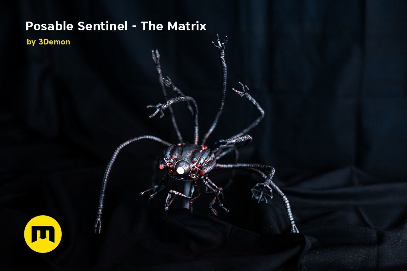 Posable Sentinel - The Matrix 3D model 3D printable | CGTrader
