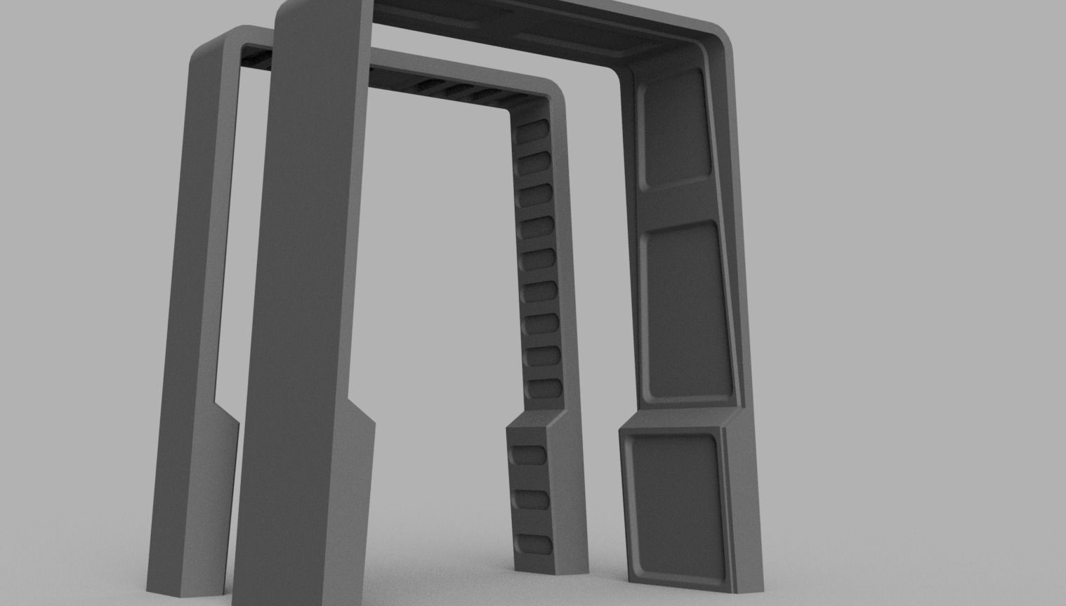 Archway door 3D model 3D printable | CGTrader