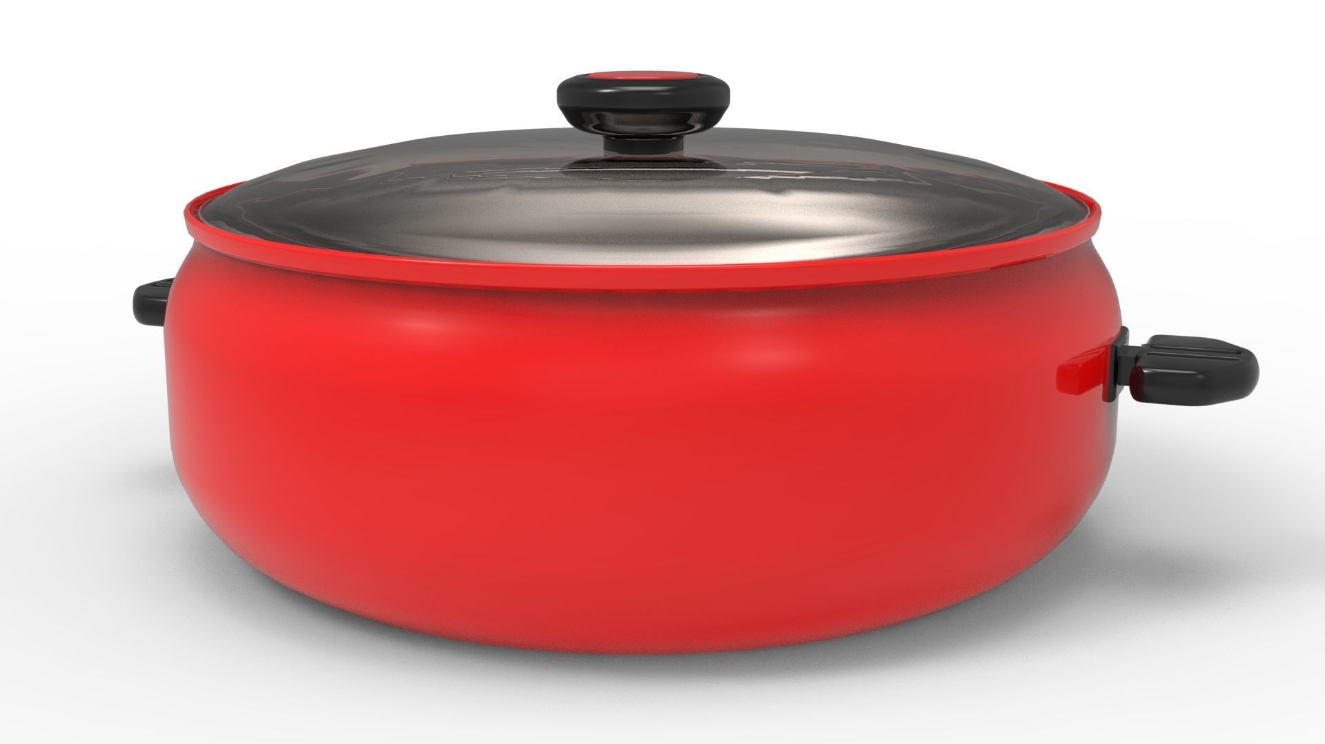 3D model COOKWARE RED VR / AR / low-poly | CGTrader