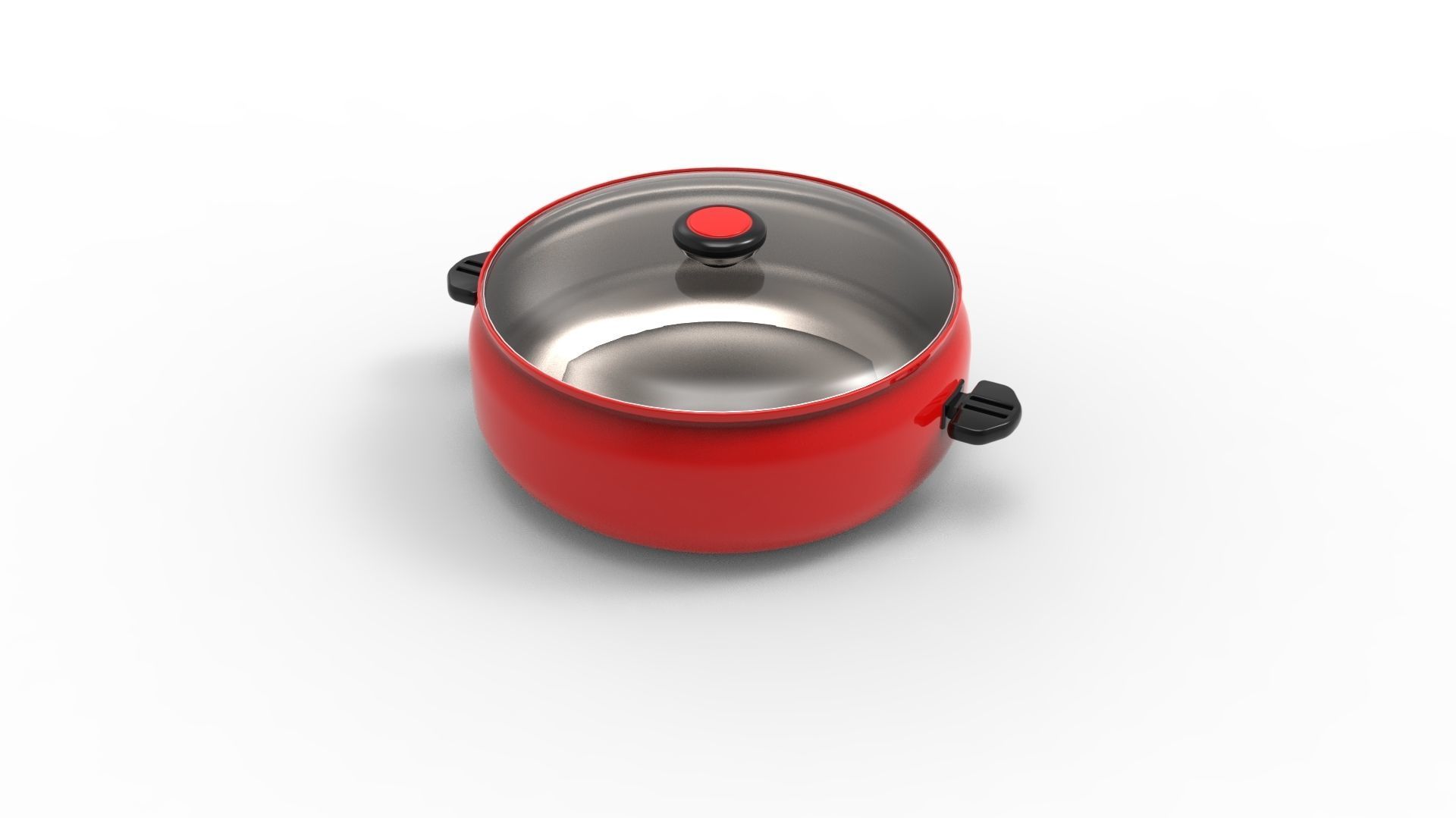 3D model COOKWARE RED VR / AR / low-poly | CGTrader