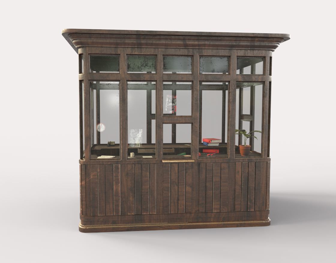 Ticket Booth 3D model | CGTrader