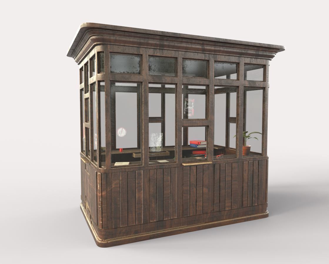 Ticket Booth 3D model | CGTrader