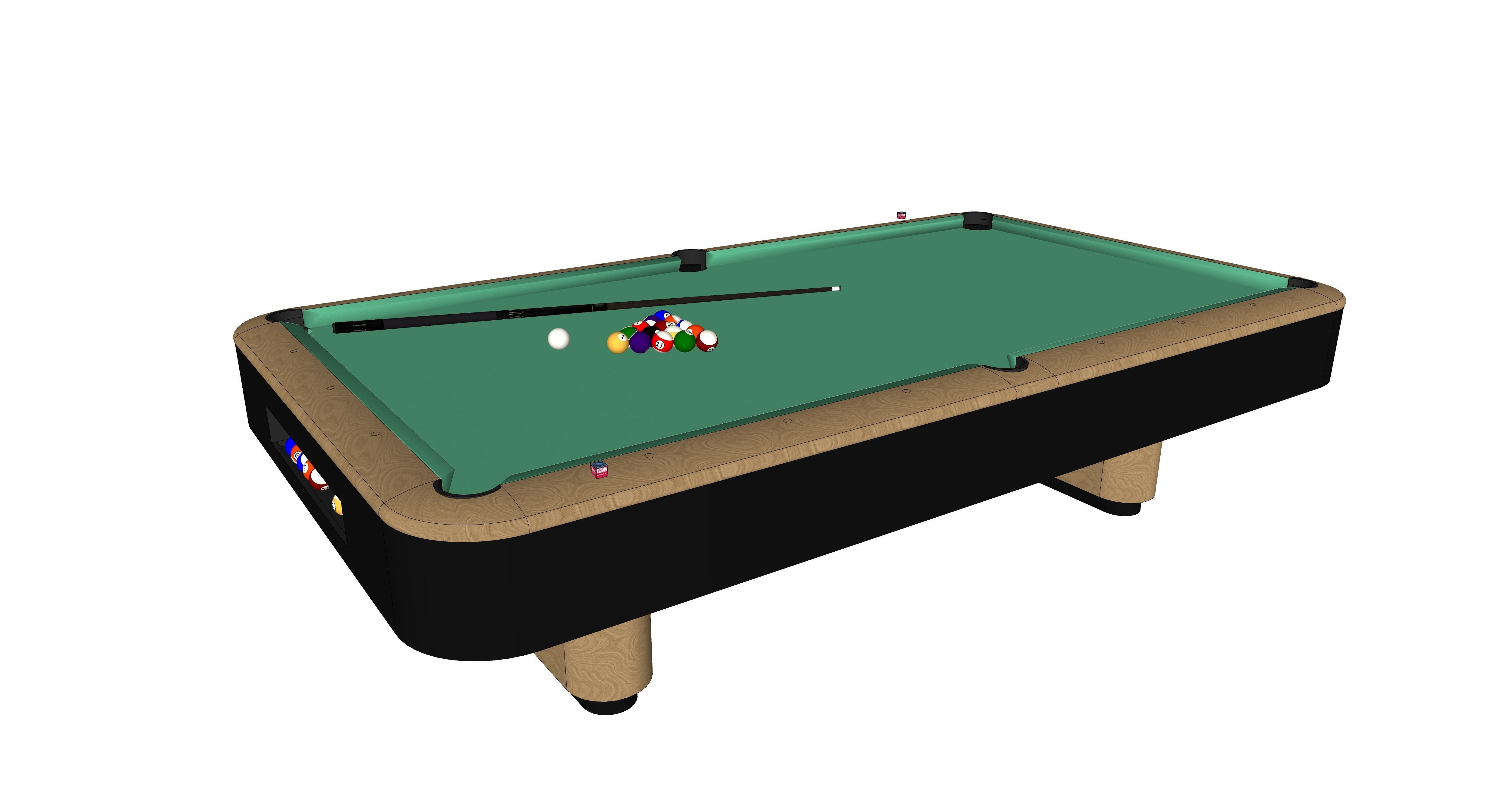 3D model billiard table VR / AR / low-poly | CGTrader