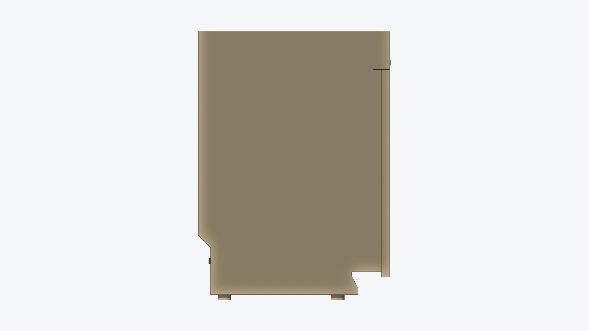 3D model Dishwasher - Modern - Semi Integrated - Appliance 022 VR / AR ...