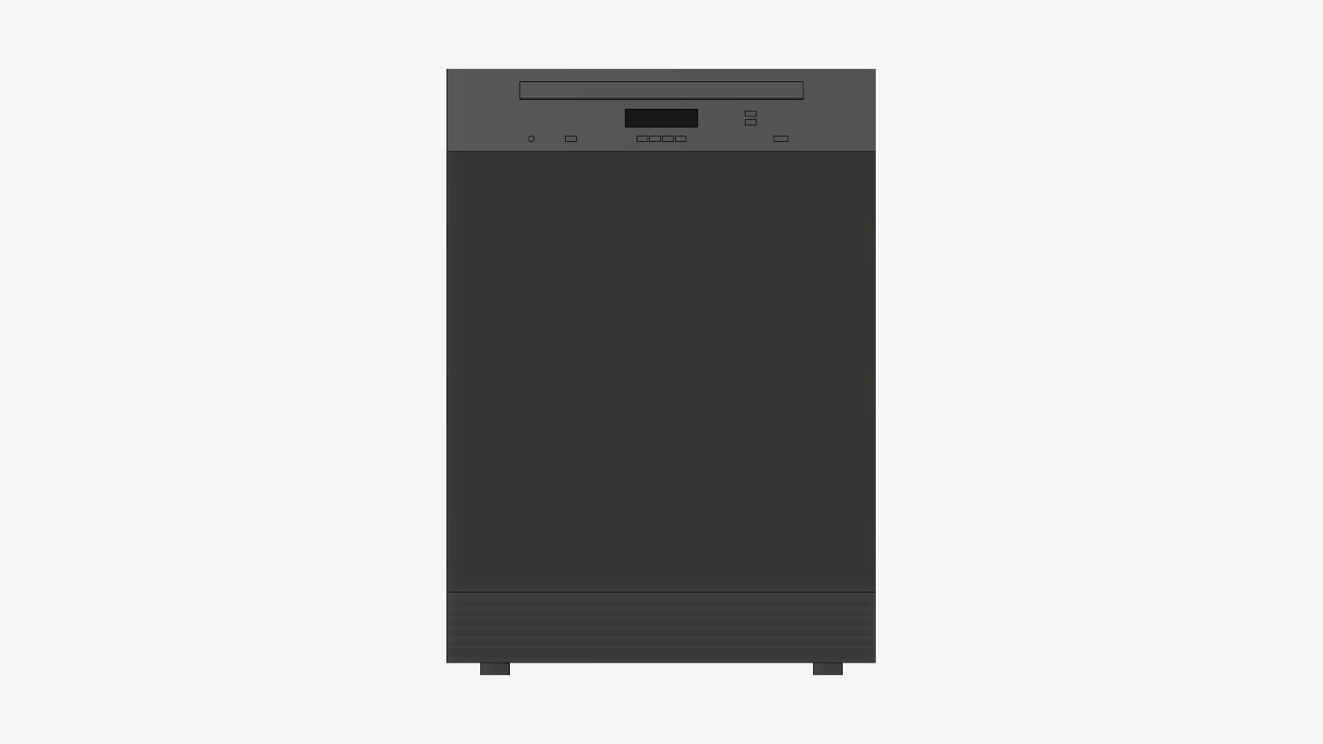 3D model Dishwasher - Modern - Semi Integrated - Appliance 024 VR / AR ...