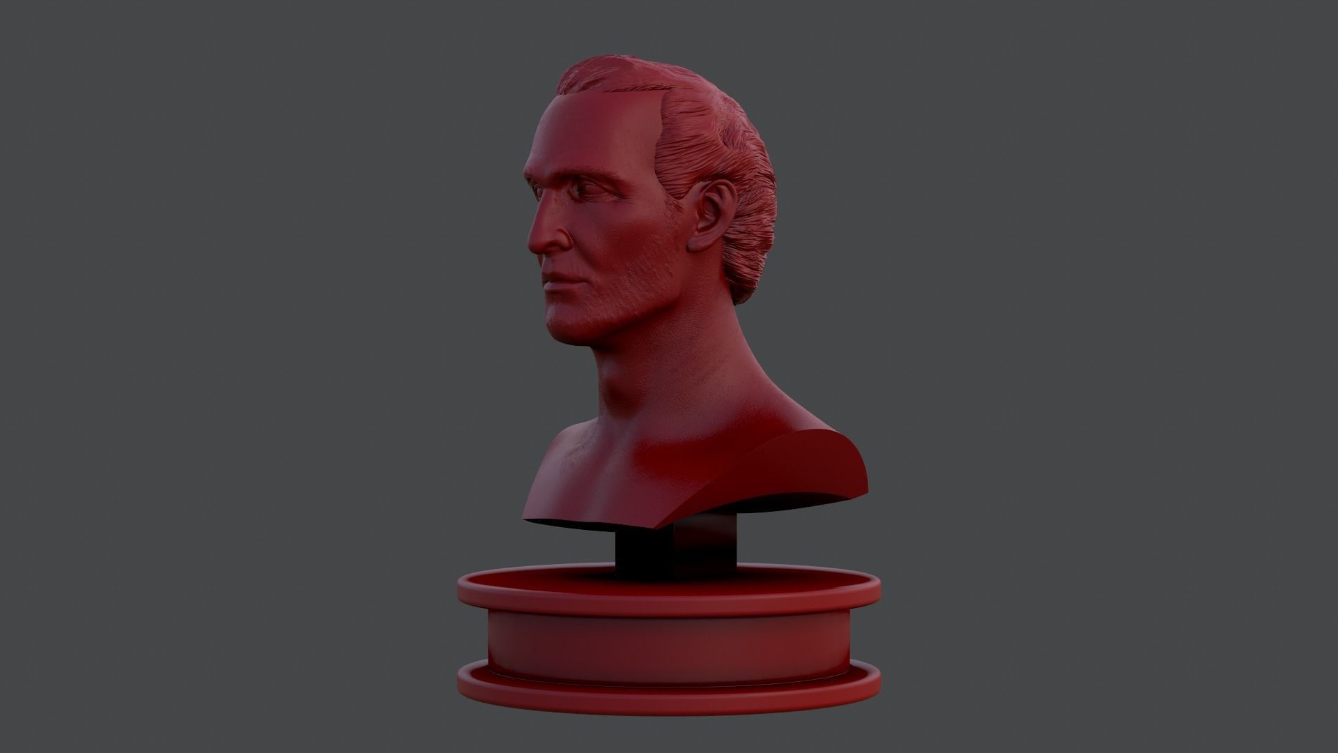 Matthew McConaughey 3D model 3D printable | CGTrader
