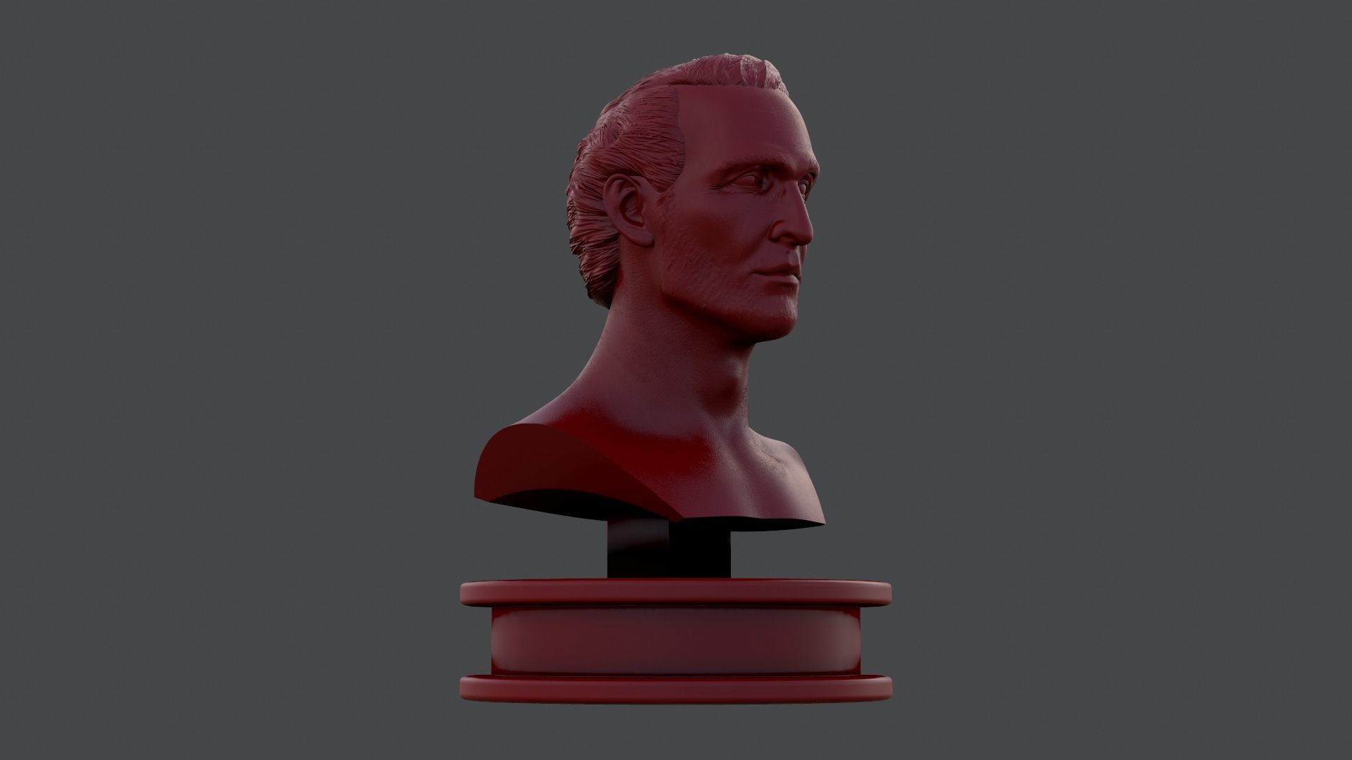 Matthew McConaughey 3D model 3D printable | CGTrader