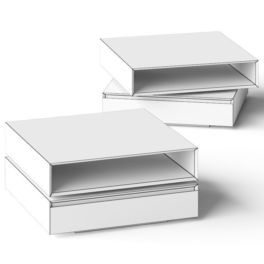 CB2 Spin Rotating Coffee Table 3D model | CGTrader