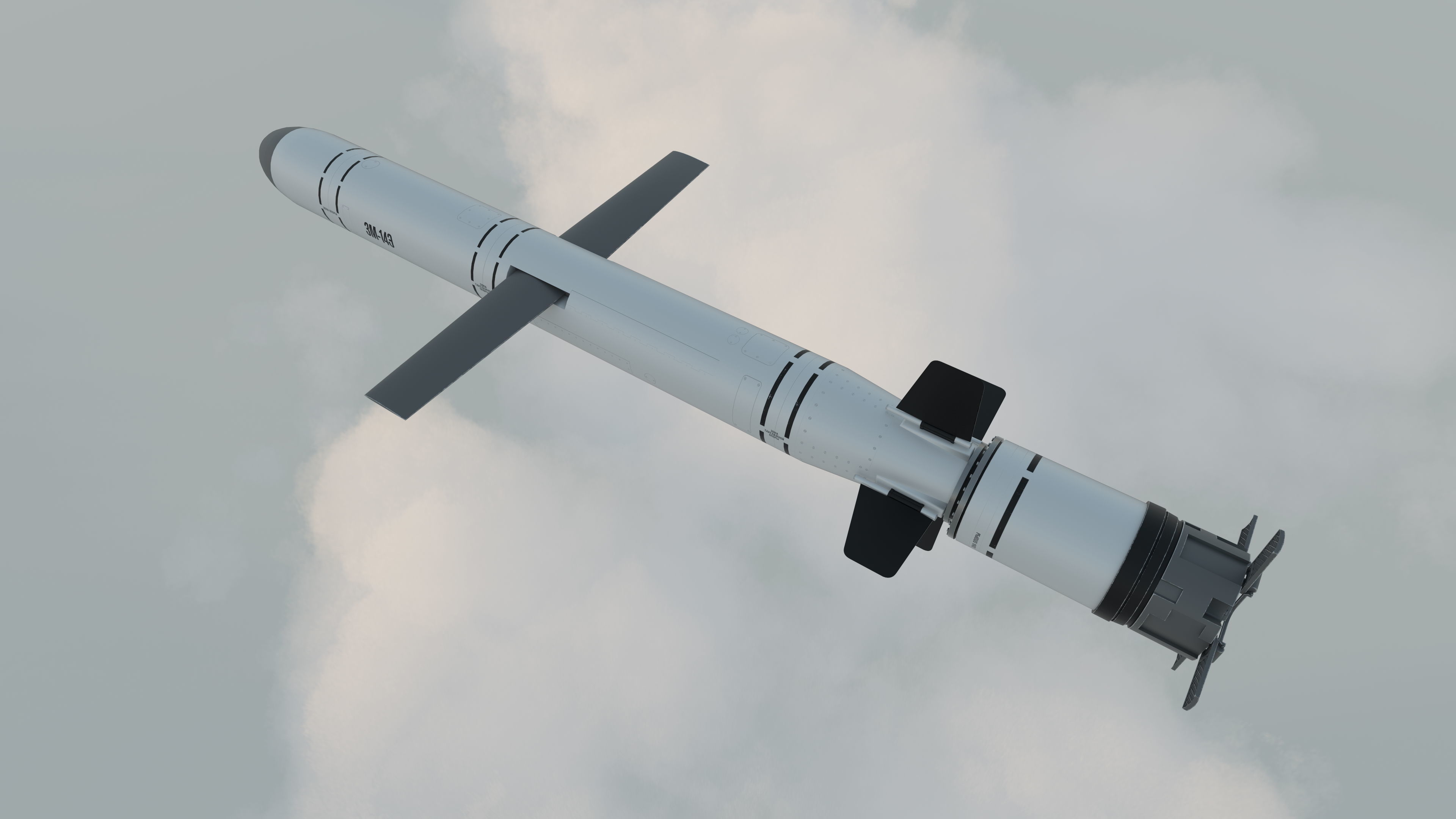 3D model 3M-54 Kalibr- 3M14 Biryuza VR / AR / low-poly | CGTrader