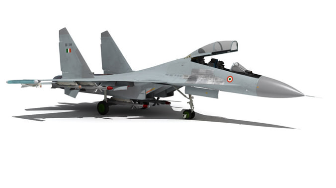 Su-30MKI 3D | CGTrader