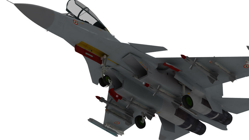 Su-30MKI 3D Model MAX | CGTrader.com