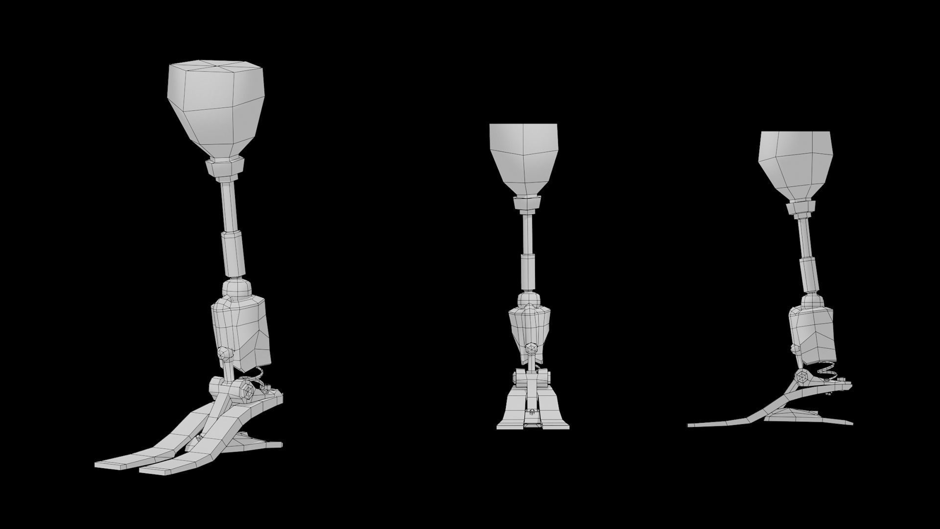 3D model Base robot Arm - Leg VR / AR / low-poly | CGTrader