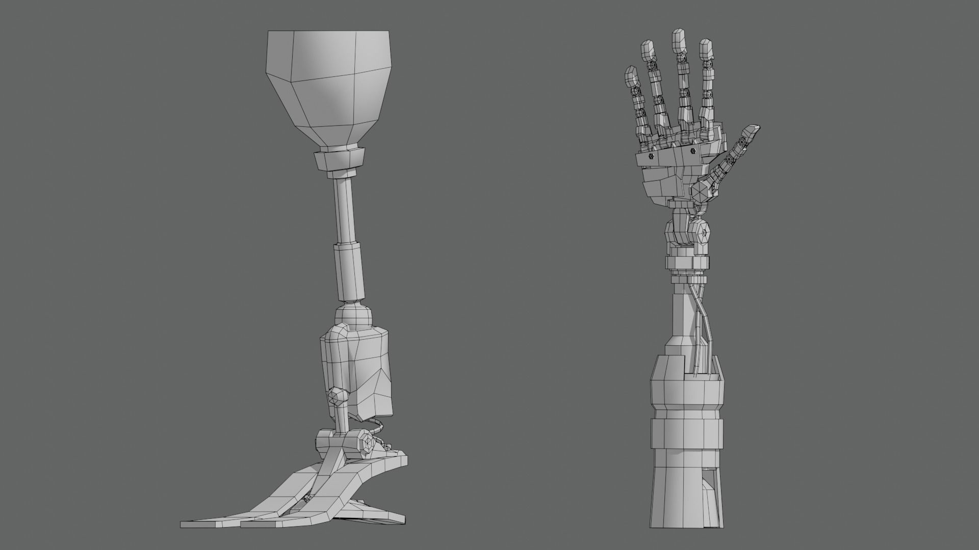 3D model Base robot Arm - Leg VR / AR / low-poly | CGTrader