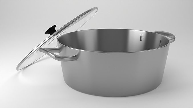 3D model Cooking Pot VR / AR / low-poly | CGTrader