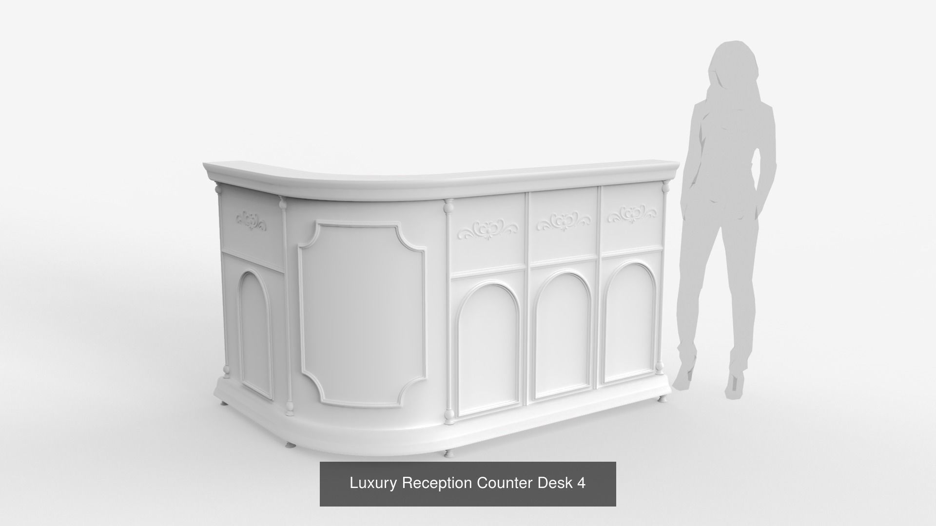 Luxury Reception Counter Desks 3D Model Collection | CGTrader