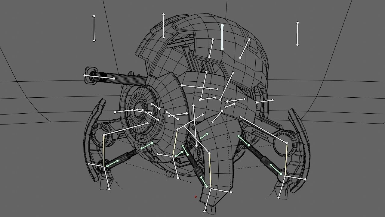 Ball robot rigged - animated character 3D model animated rigged | CGTrader
