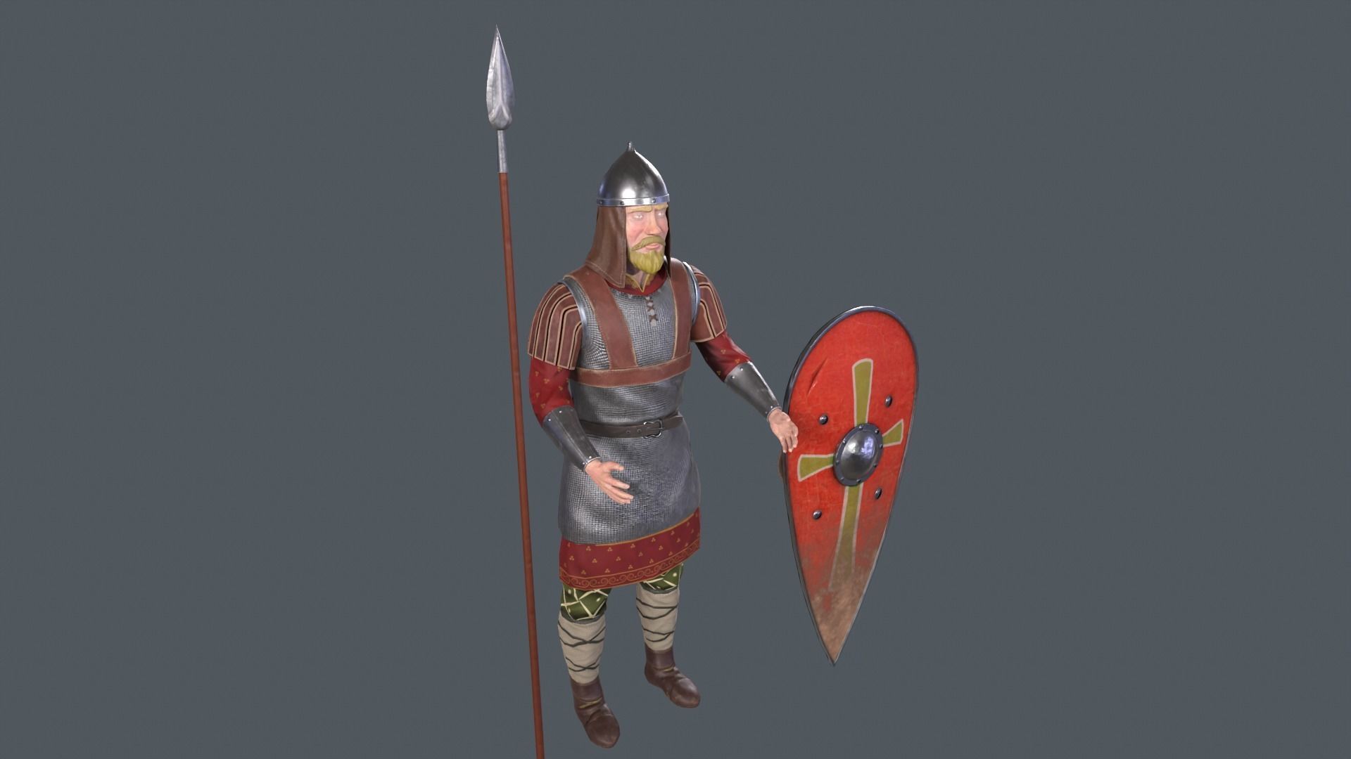 Warrior free VR / AR / low-poly 3D model | CGTrader