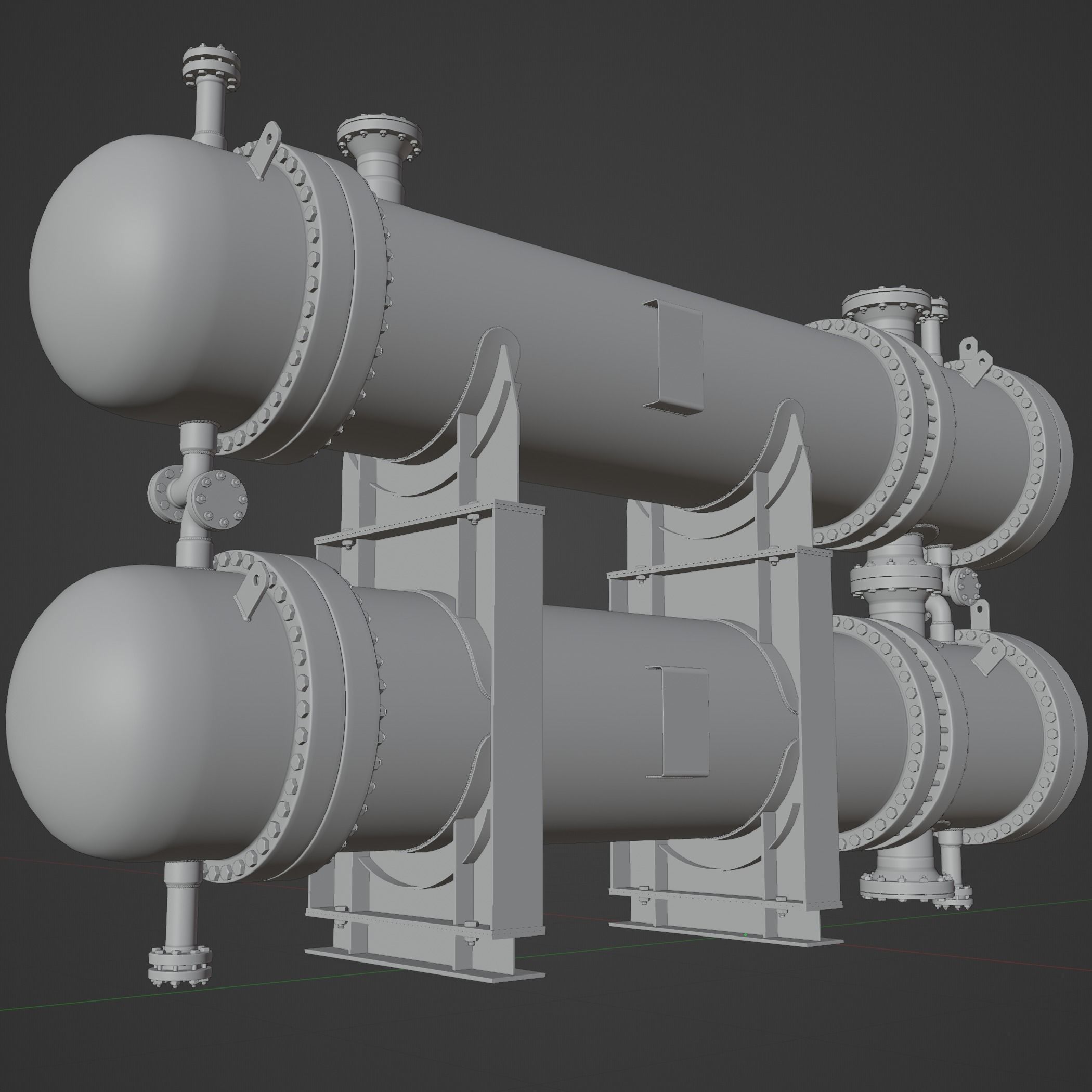 Heat Exchanger Highly Detailed 3D model | CGTrader