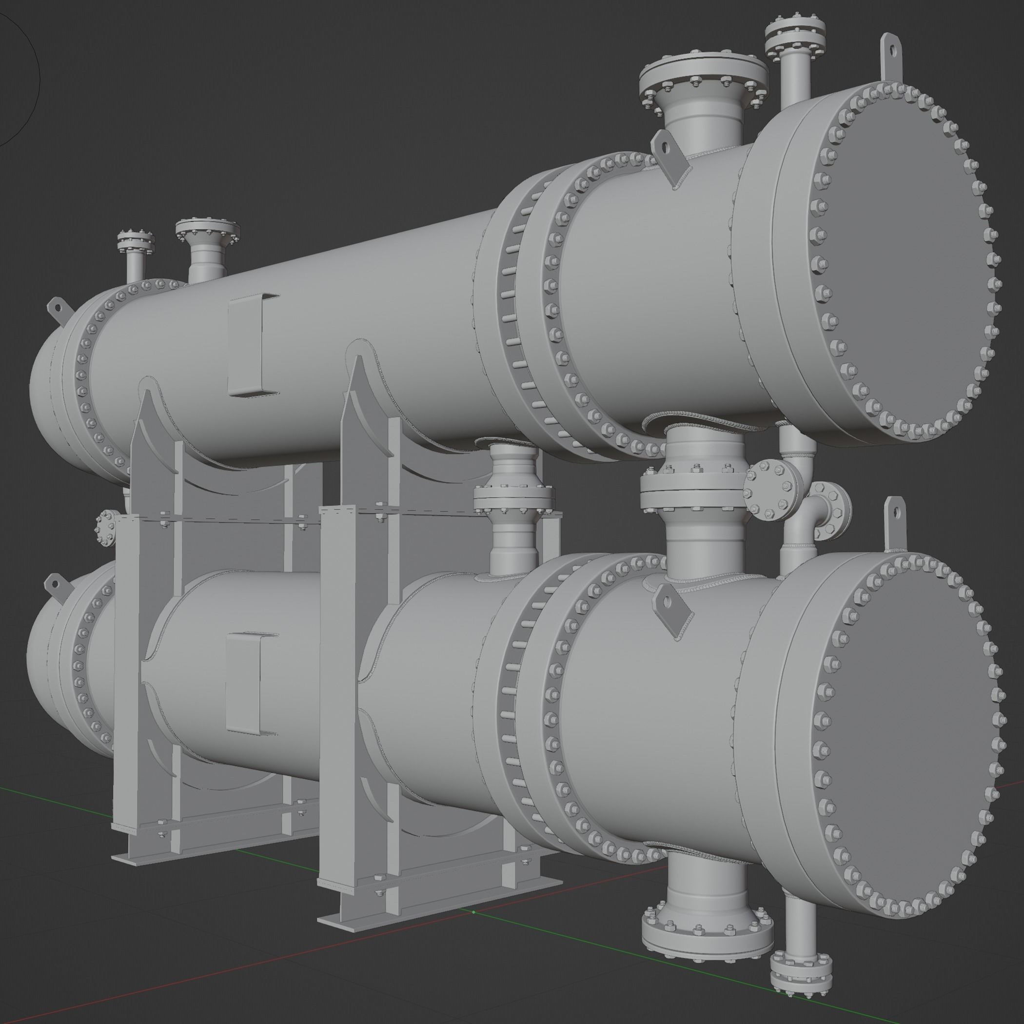 Heat Exchanger Highly Detailed 3D model | CGTrader