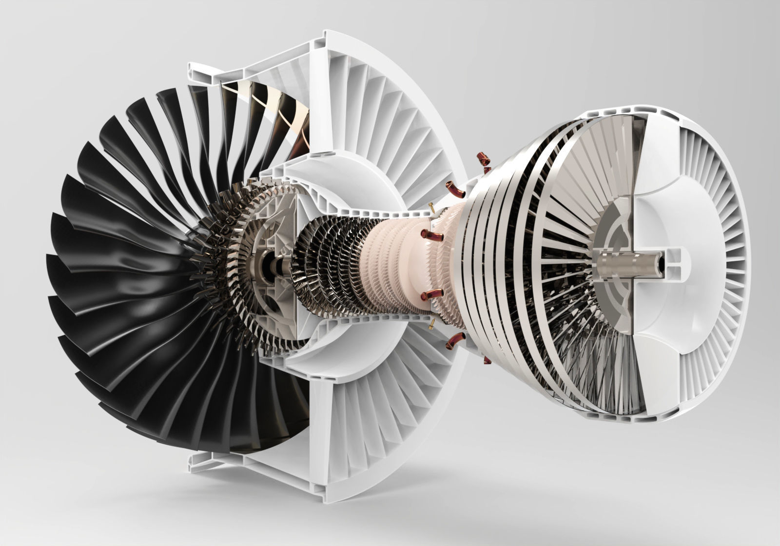 trubofan engine 3D model | CGTrader