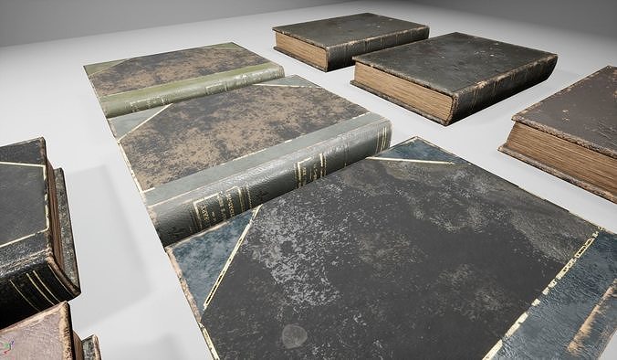3D model Old Book asset VR / AR / low-poly | CGTrader