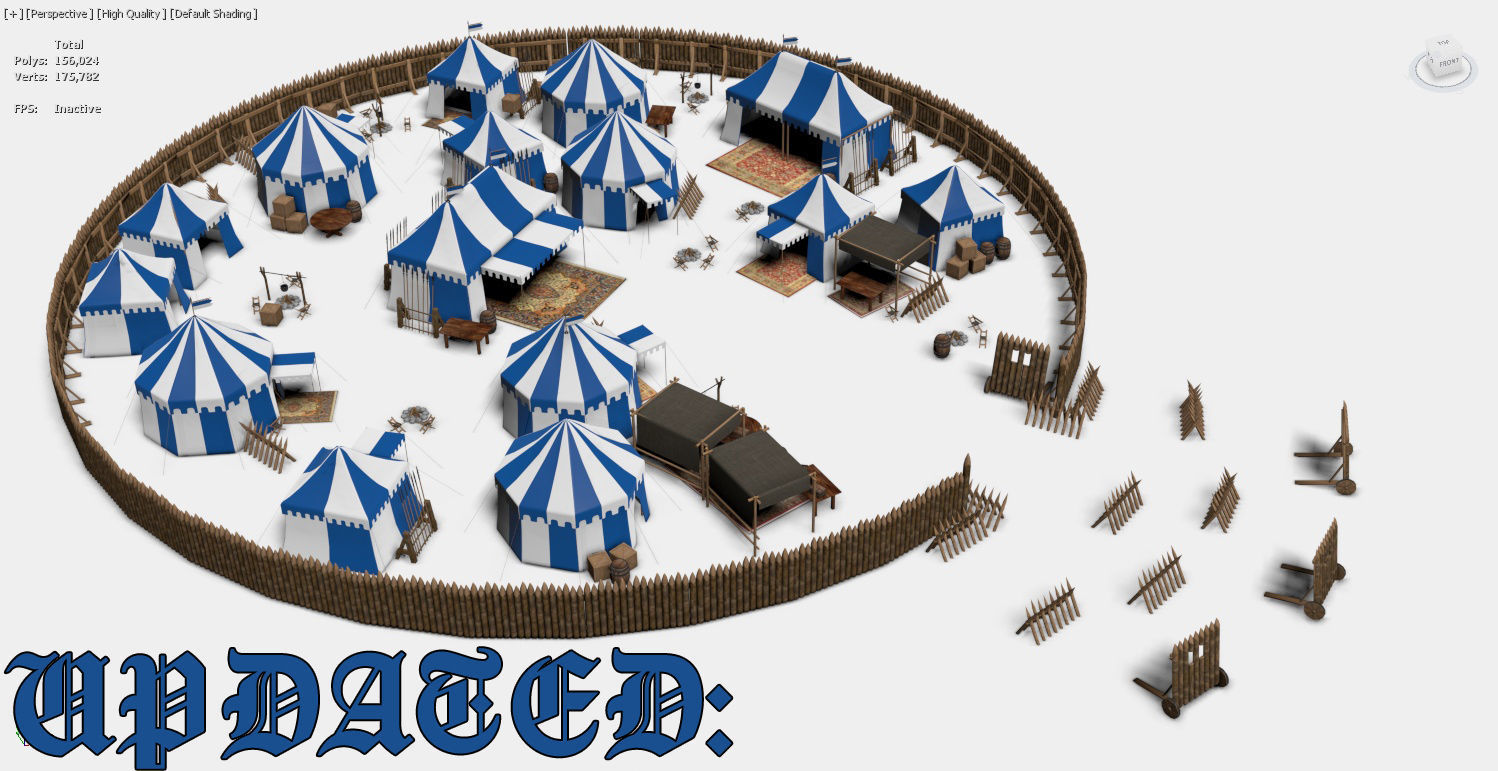 Medieval Siege Camp 3D model | CGTrader
