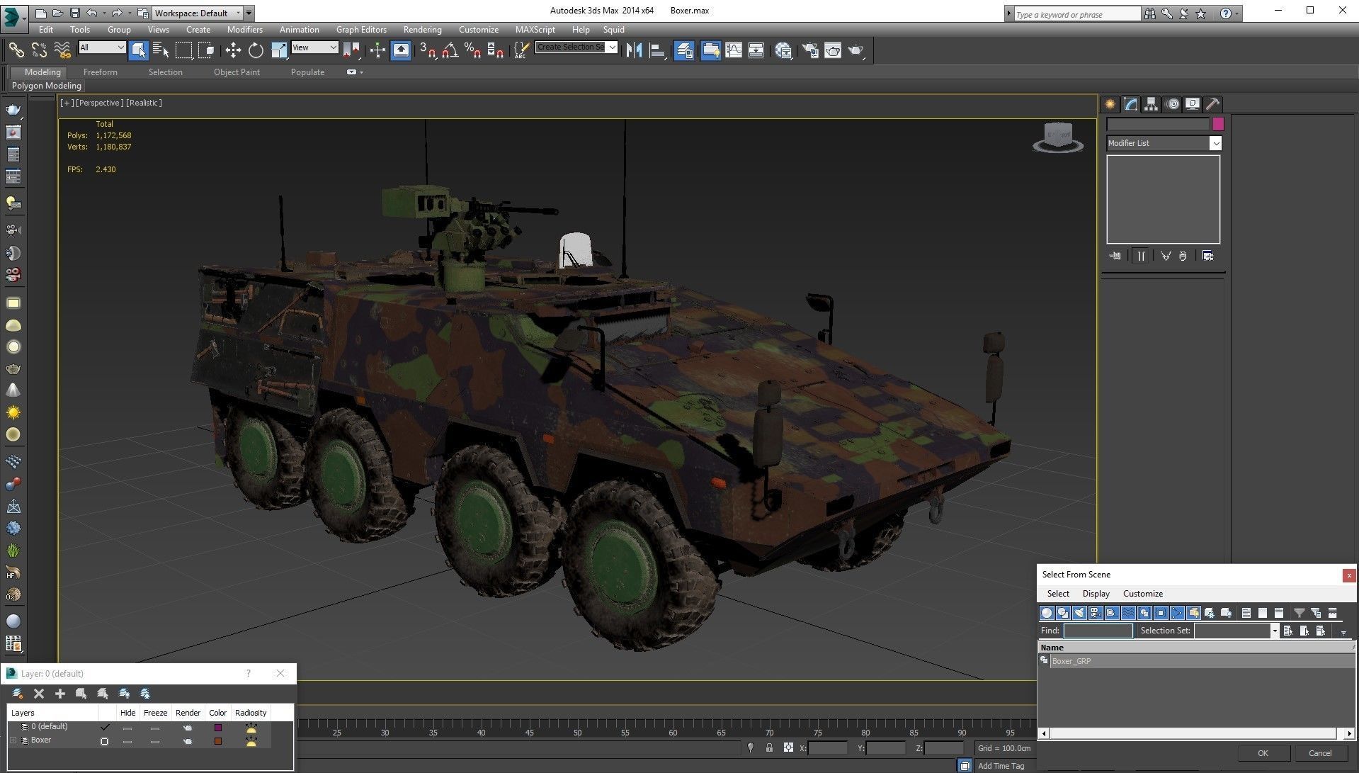 APC Boxer Brown Clean 3D model | CGTrader