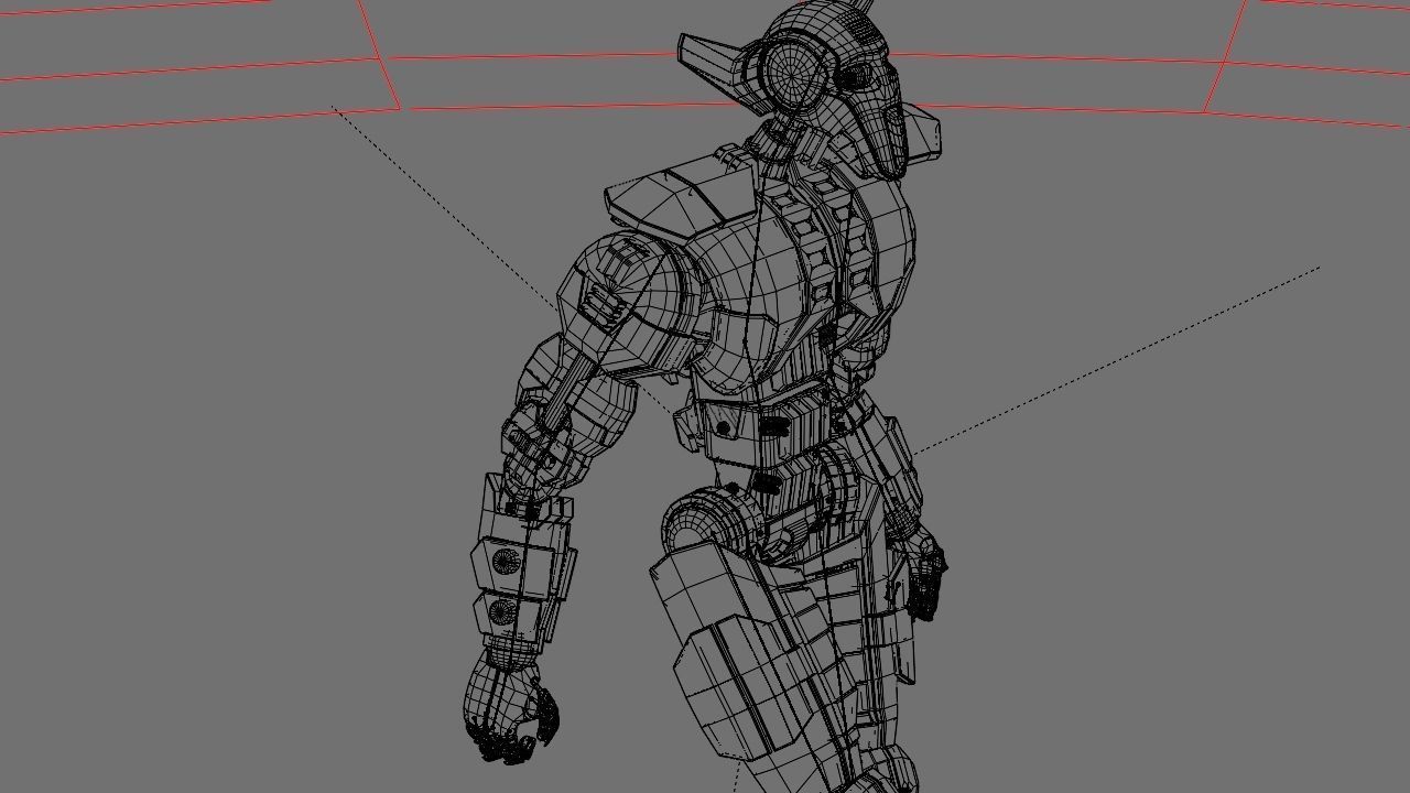 Villain robot rigged - animated character 3D model animated rigged ...
