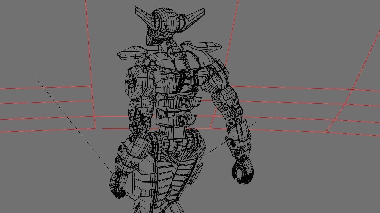 Villain robot rigged - animated character 3D model animated rigged ...