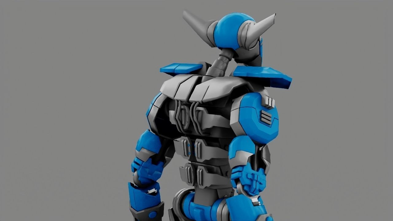Villain robot rigged - animated character 3D model animated rigged ...