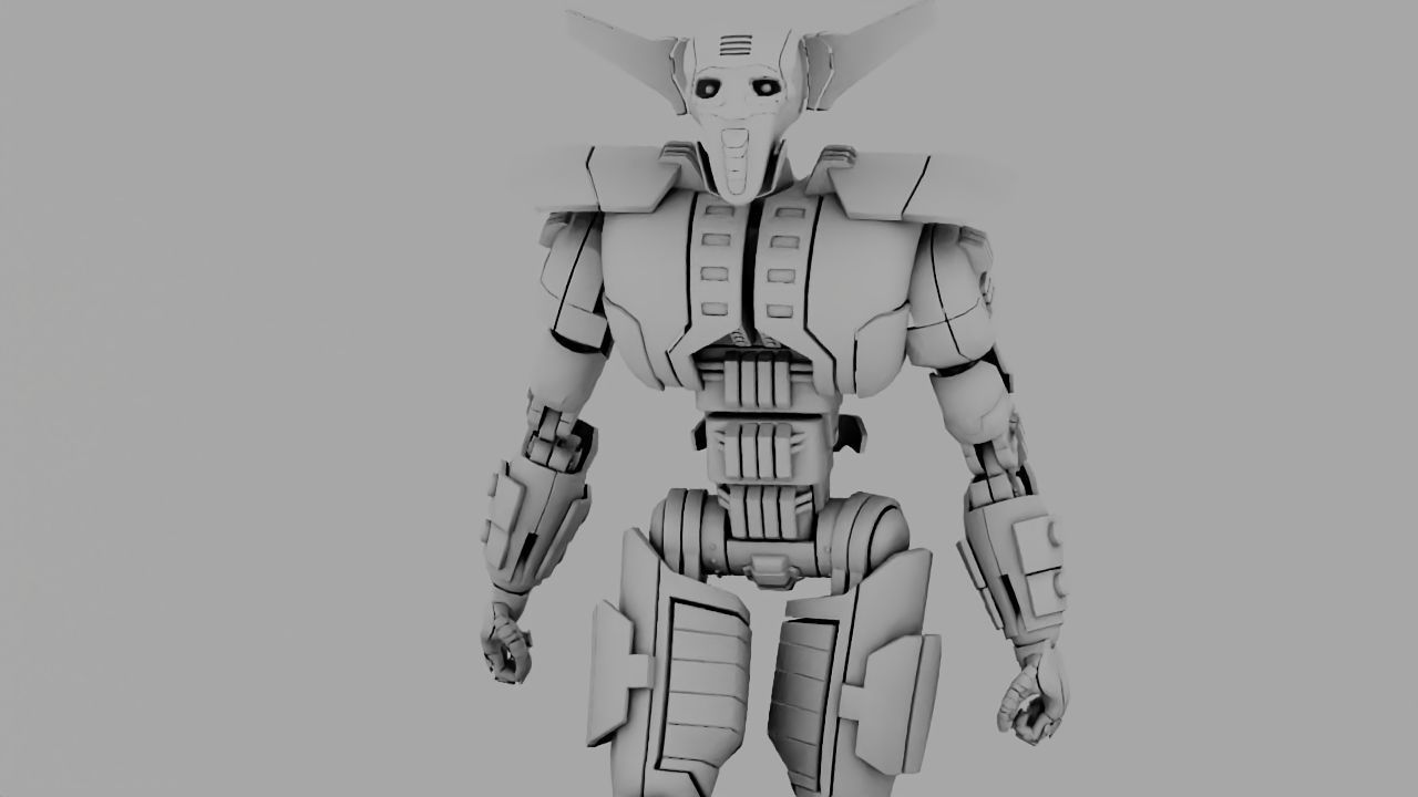 Villain robot rigged - animated character 3D model animated rigged ...