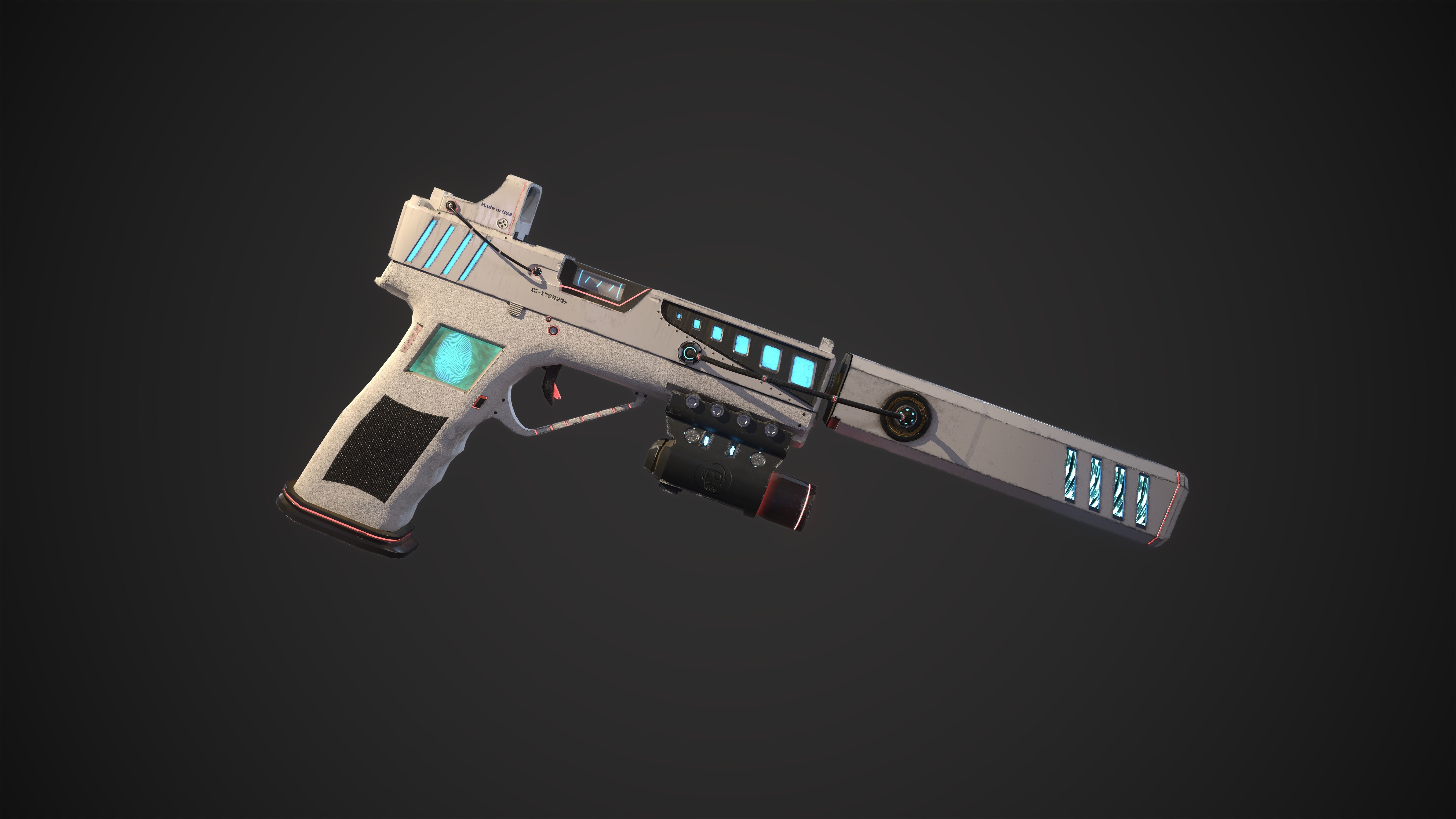 3D model Sci-fi Glock-17 VR / AR / low-poly | CGTrader