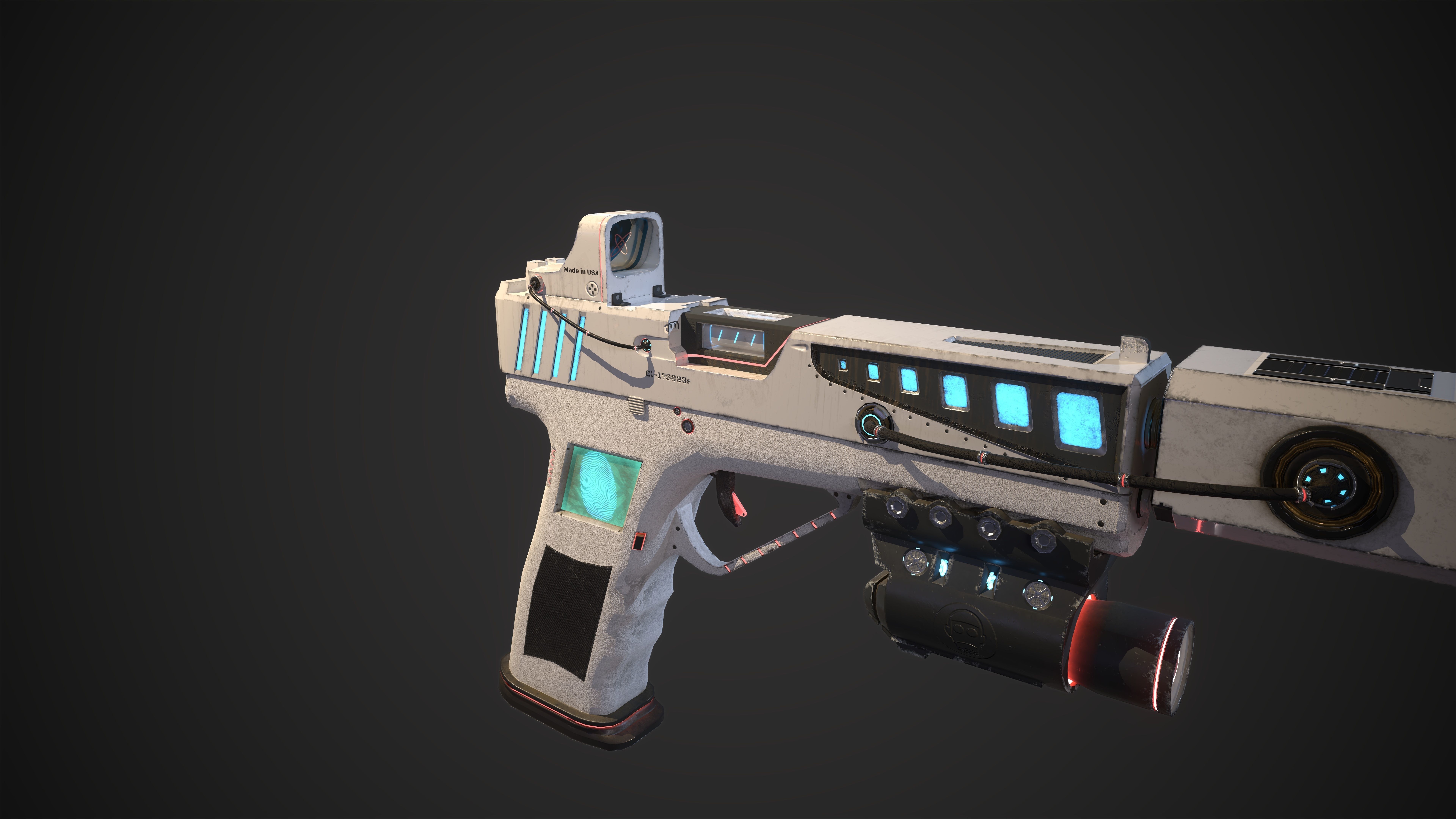 3D model Sci-fi Glock-17 VR / AR / low-poly | CGTrader