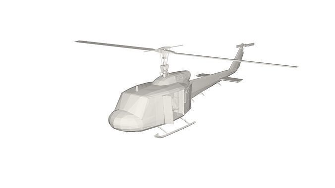 3D model Military Helicopter concept VR / AR / low-poly | CGTrader