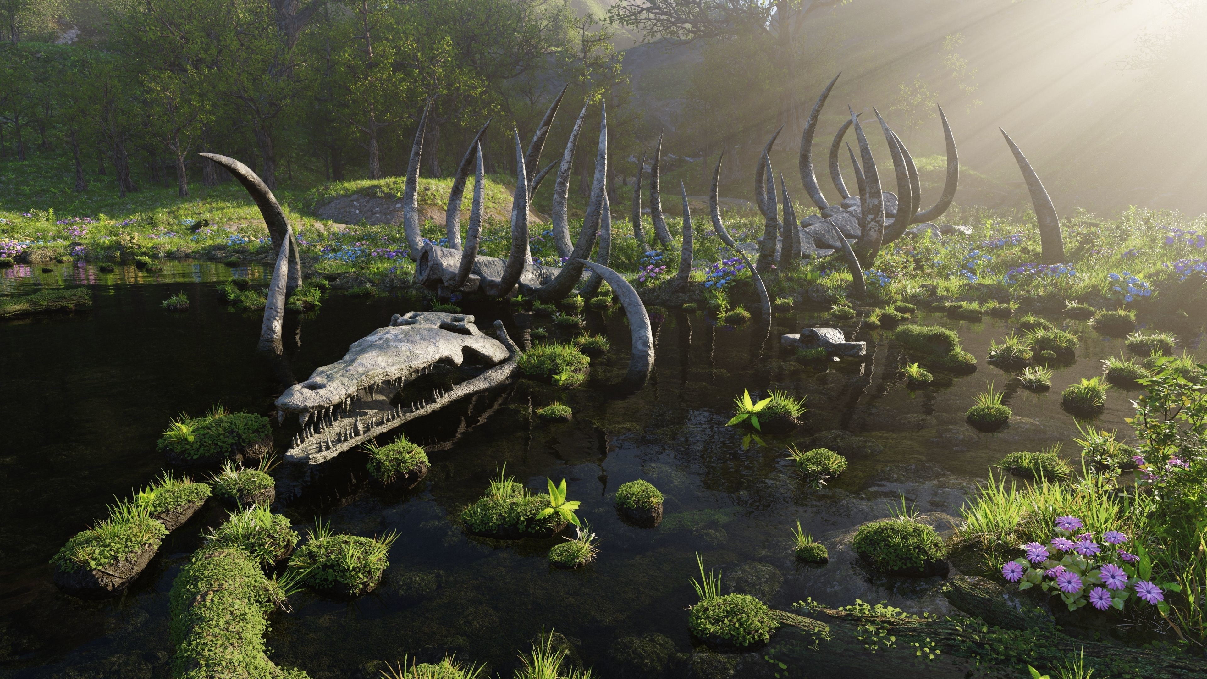 Skeleton Scene 3D model | CGTrader