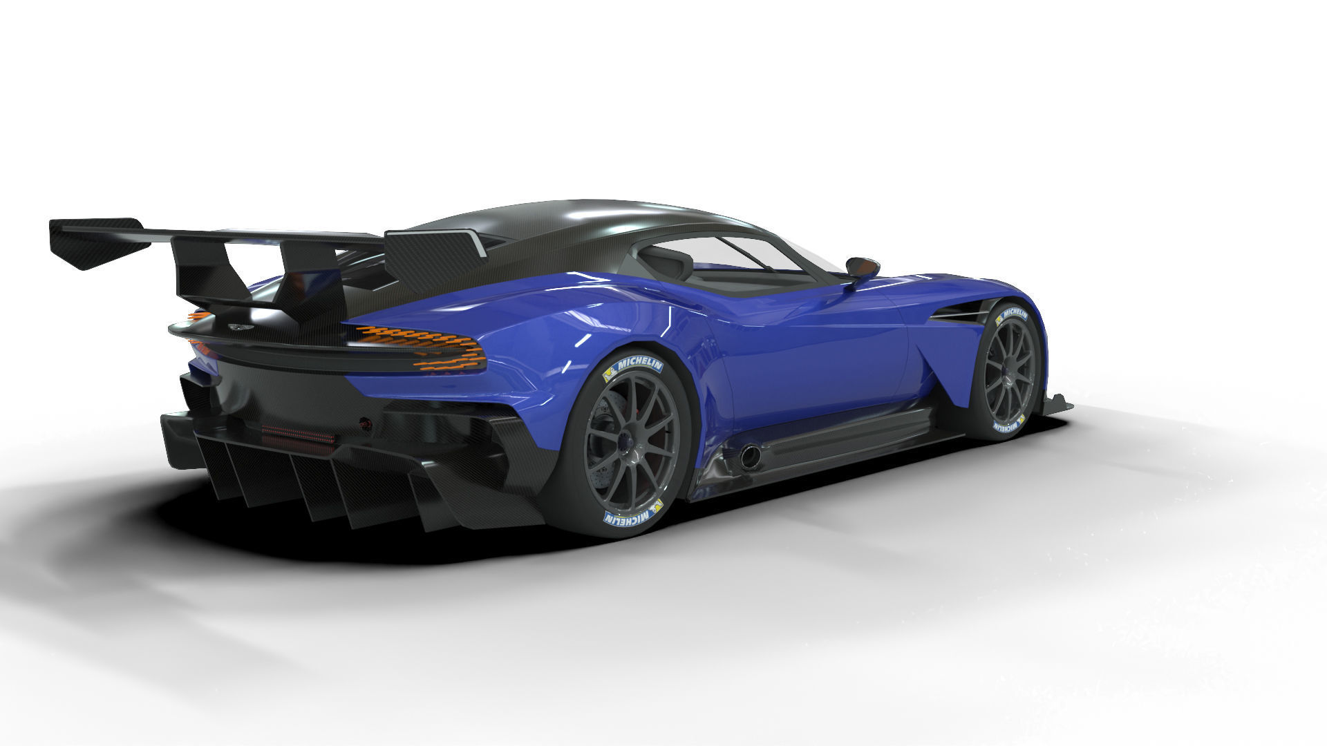 3D model Aston Martin Vulcan 3D Model with Interior VR / AR / low-poly ...