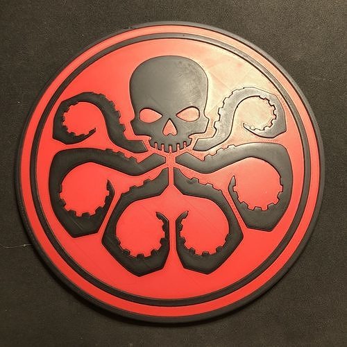 HYDRA Emblem Wall Plaque 3D model 3D printable | CGTrader
