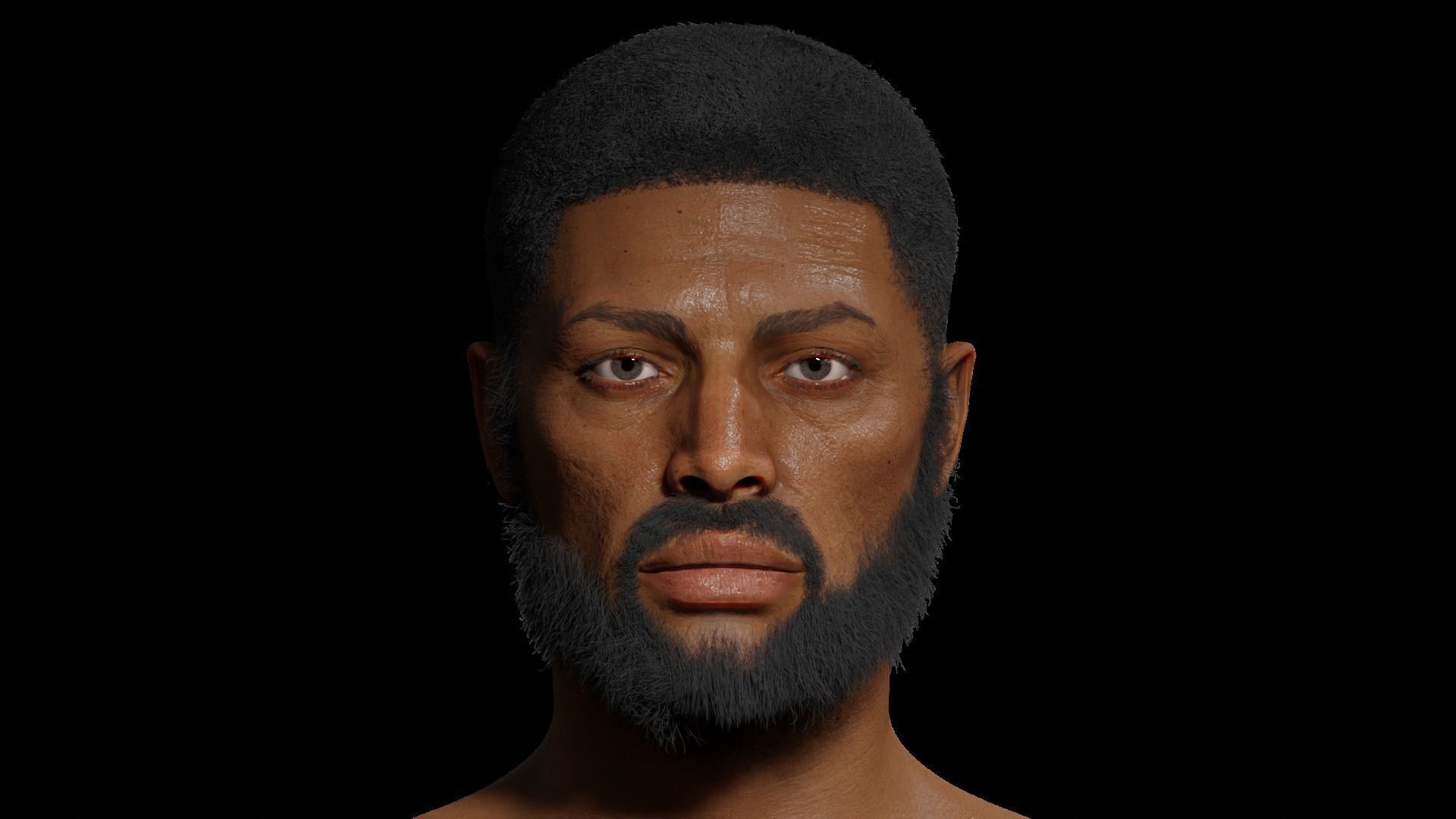 Abram Realistic Rigged Man Blender Character model 3D model 3D model ...