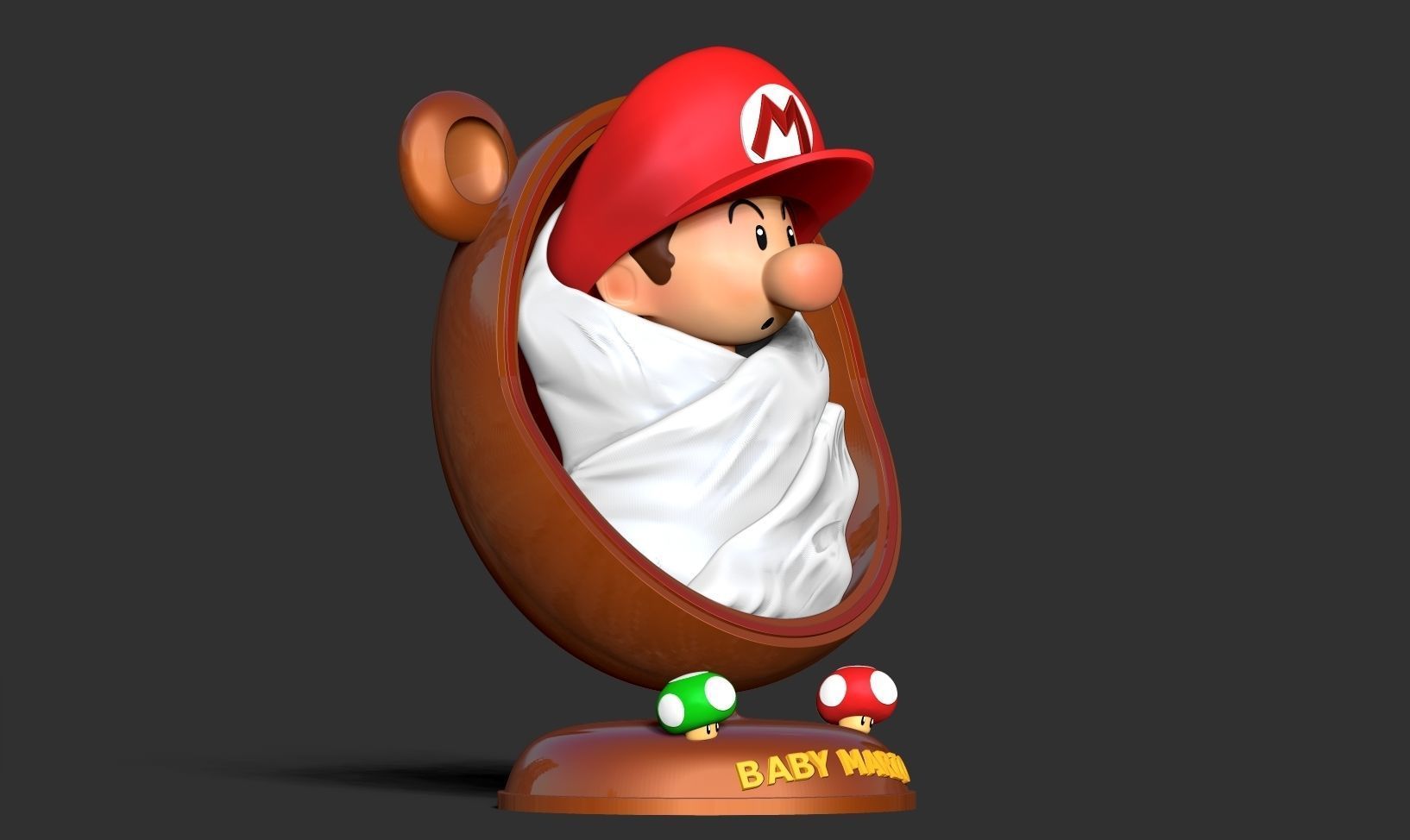 Baby Mario 3D model 3D printable | CGTrader