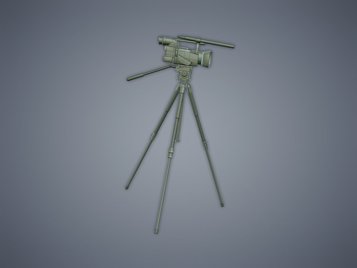 3D model Camera on the tripod VR / AR / low-poly | CGTrader