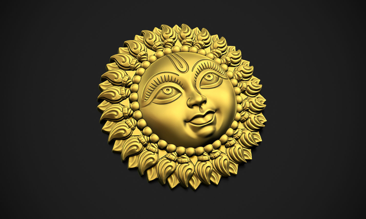 Sun Indian Style 3D model 3D printable | CGTrader