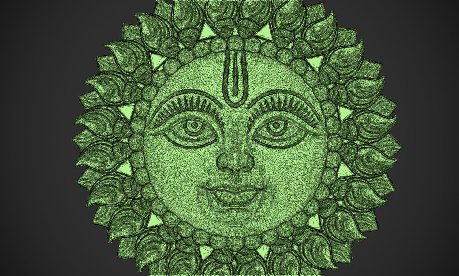 Sun Indian Style 3D model 3D printable | CGTrader