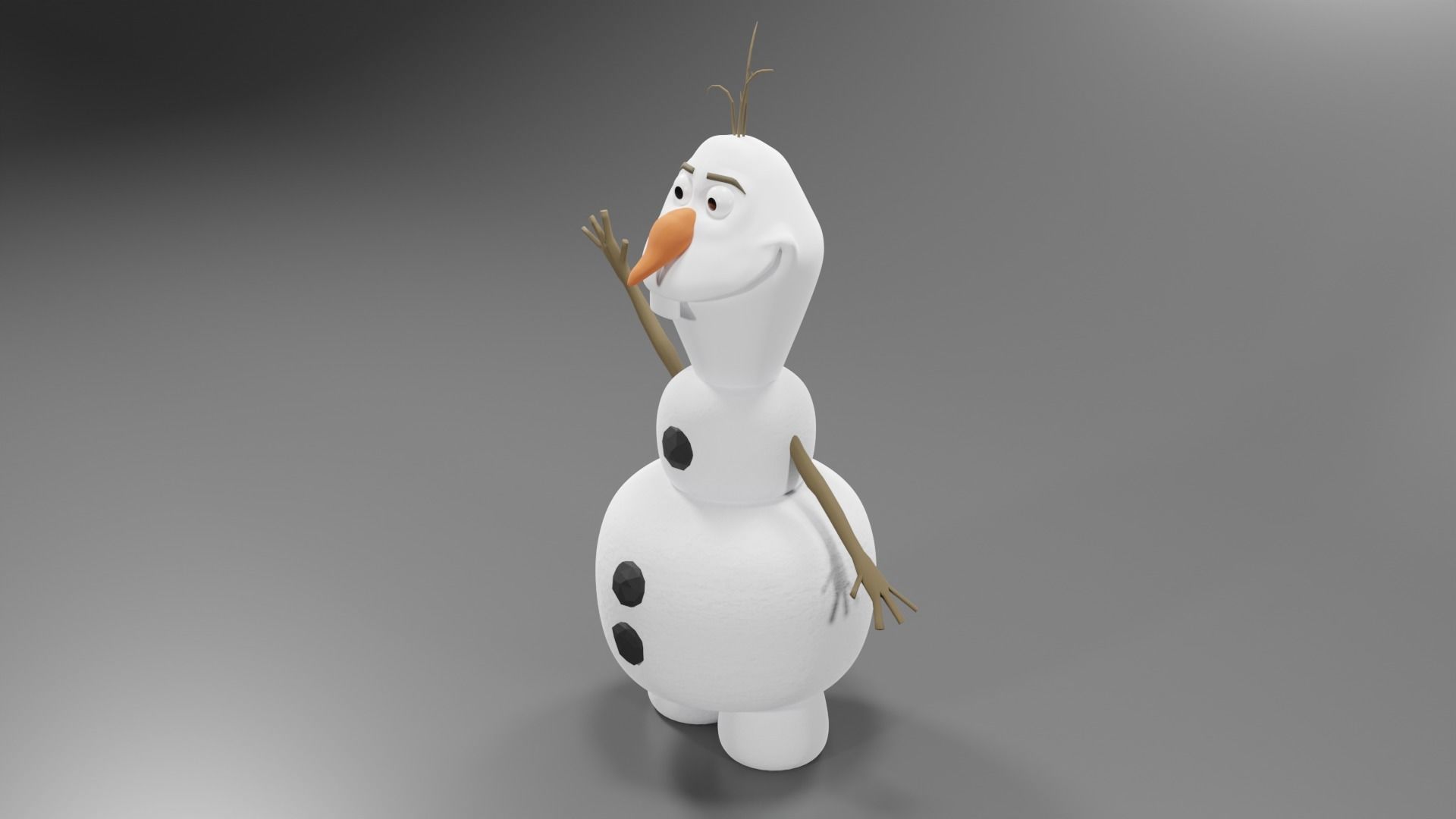 Olaf 3D Model from frozen free VR / AR / low-poly 3D model | CGTrader