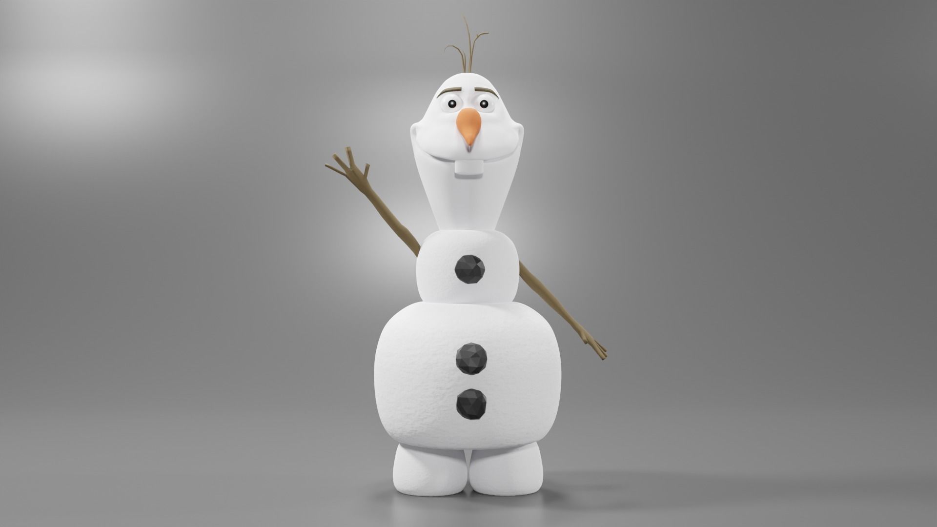 Olaf 3D Model from frozen free VR / AR / low-poly 3D model | CGTrader