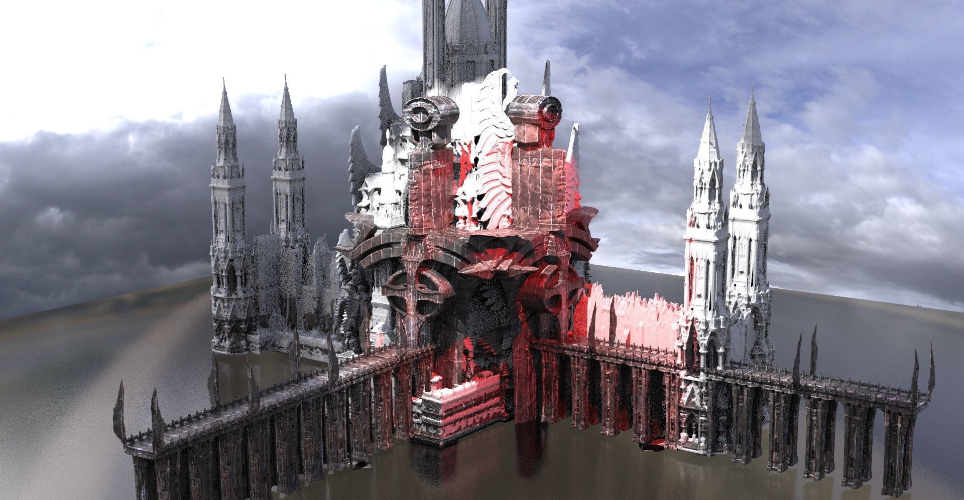Dark Counts Castle Kitbash 3D model | CGTrader